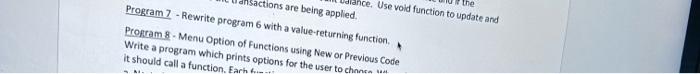 Solved 6 With A Value Returning Function Write A Program