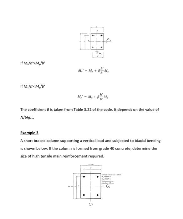 Solved 2) A short braced reinforced concrete column supports | Chegg.com