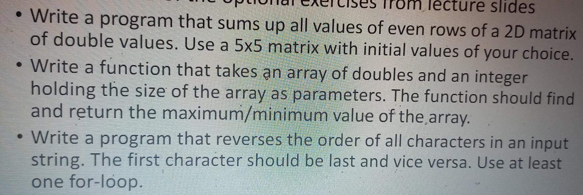 Solved - Write a program that sums up all values of even | Chegg.com