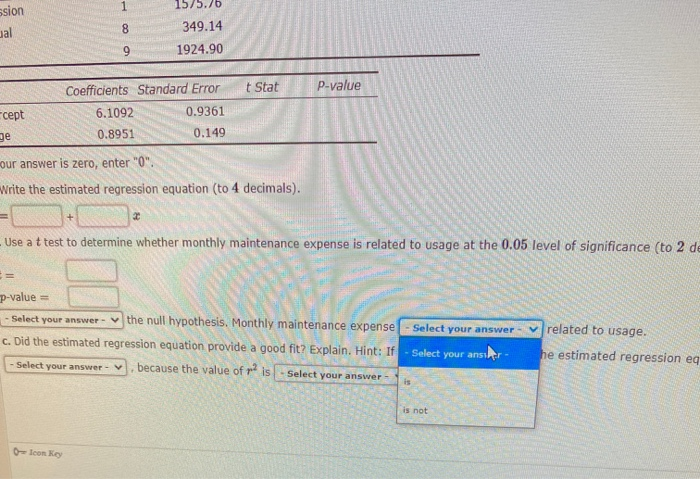Solved Following is a portion of the regression output for | Chegg.com
