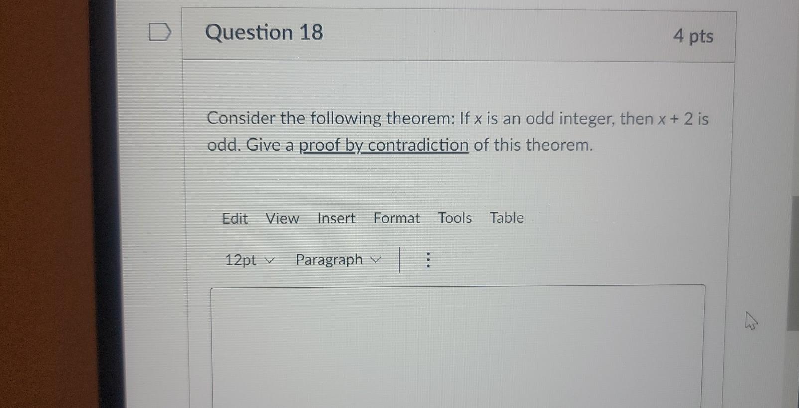 Solved Question 17 4 pts Consider the following theorem: If | Chegg.com
