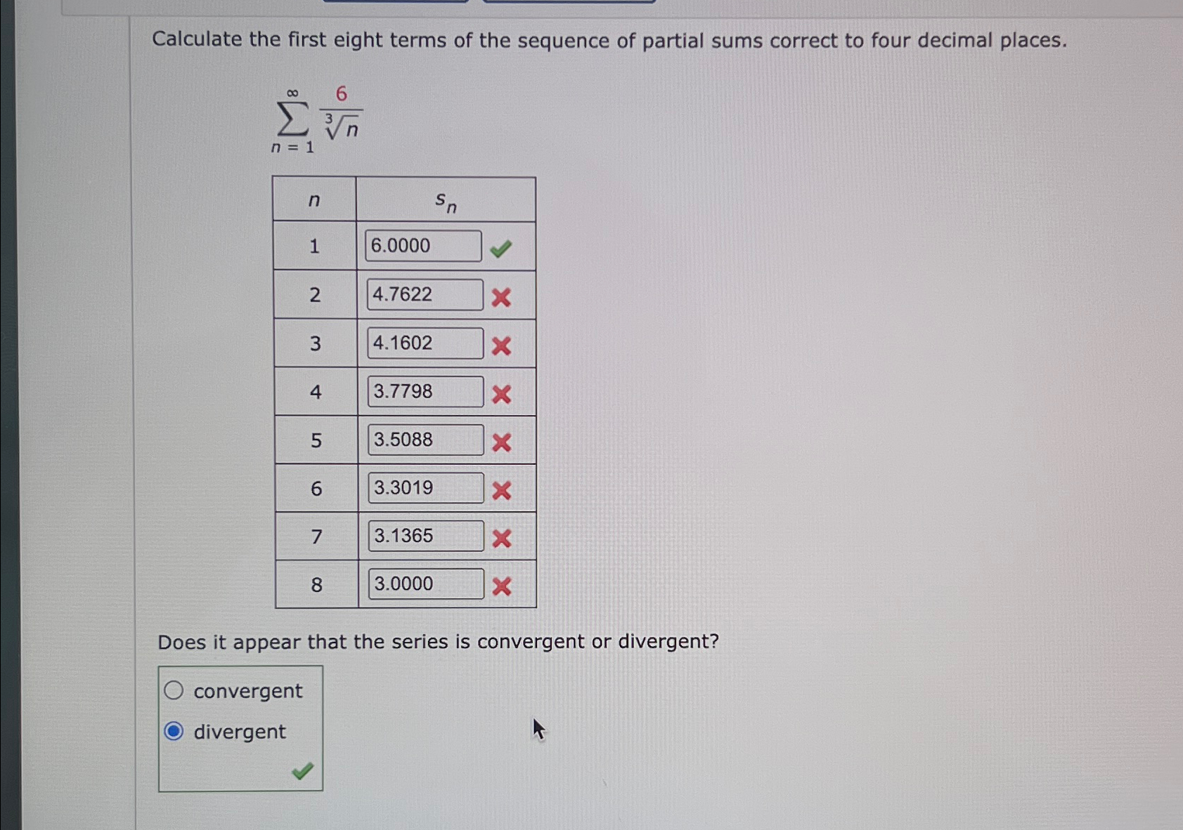 Solved Calculate the first eight terms of the sequence of | Chegg.com