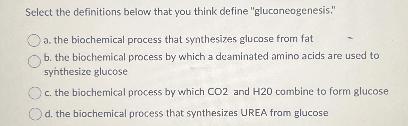 Solved Select the definitions below that you think define | Chegg.com