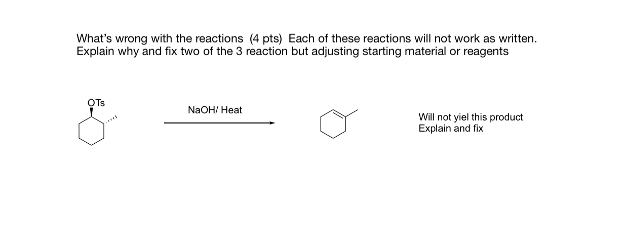 Solved Which 2 ﻿parts of the reaction should i change and | Chegg.com