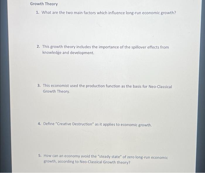 Solved 1. What are the two main factors which influence | Chegg.com