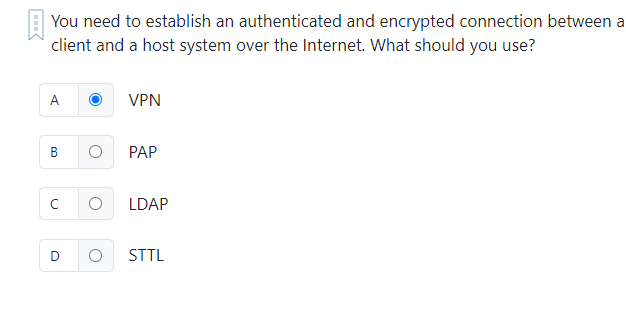 Solved You need to establish an authenticated and encrypted | Chegg.com
