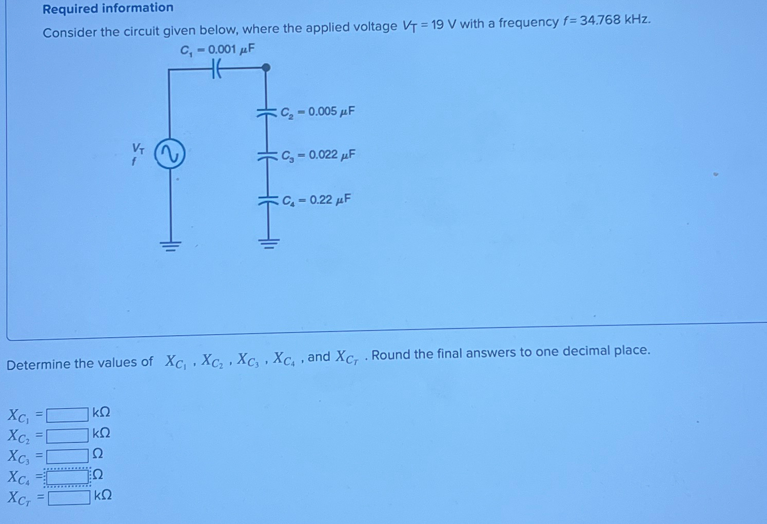 Solved Required Informationconsider The Circuit Given Below