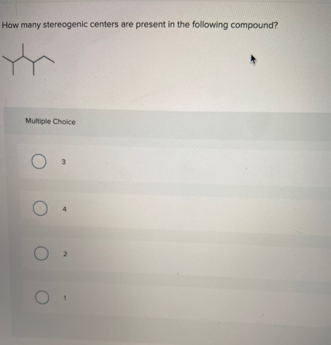 Solved How many stereogenic centers are present in the | Chegg.com