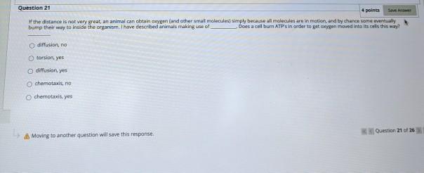 Solved Question 21 4 points the distance is not very great, | Chegg.com