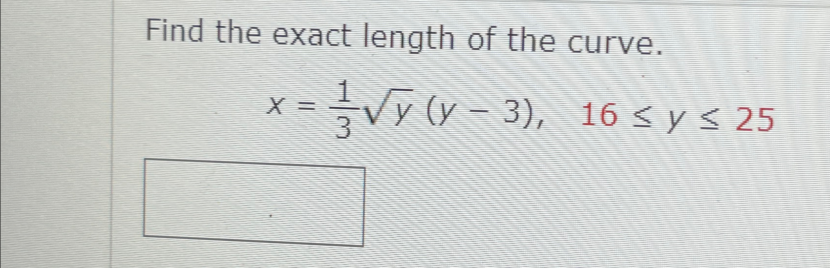 Solved Find the exact length of the | Chegg.com
