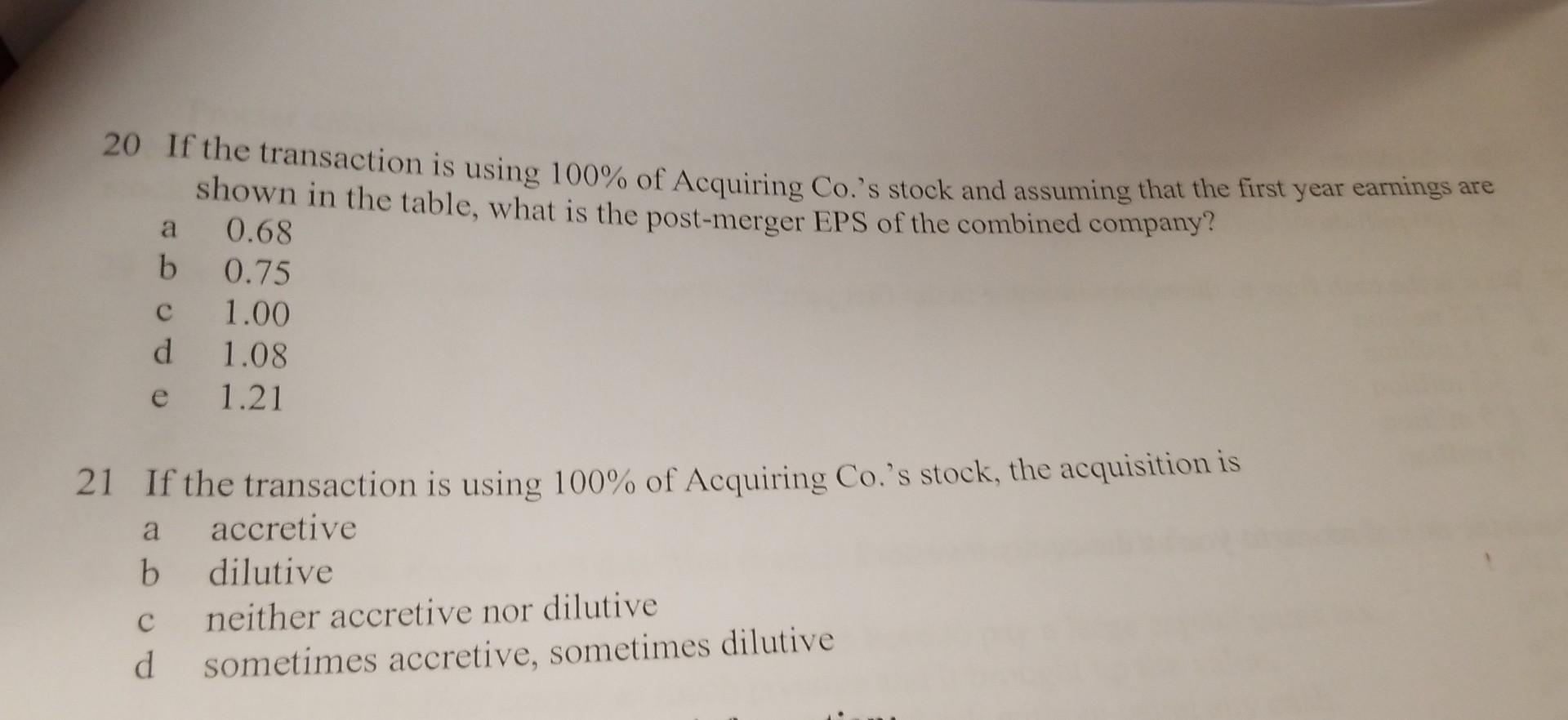 Solved 18-Q21 are based on the following information: | Chegg.com