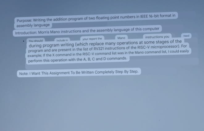 Solved Purpose: Writing the addition program of two floating | Chegg.com