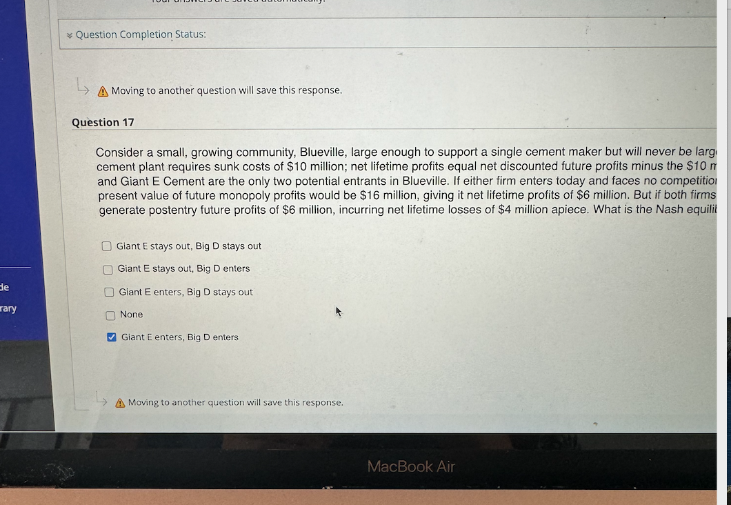 Solved Question 17 ( ﻿option E is incorrect) ﻿Consider a | Chegg.com