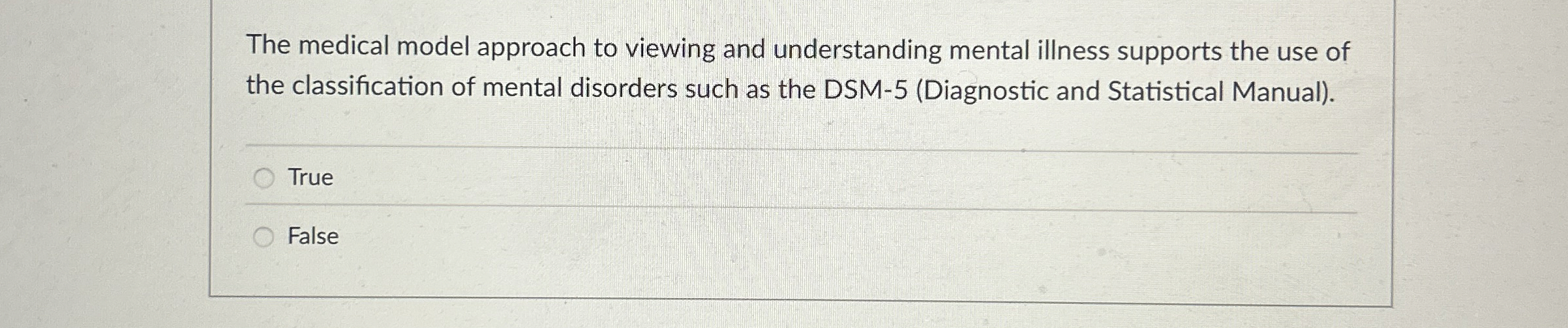 Solved The medical model approach to viewing and | Chegg.com