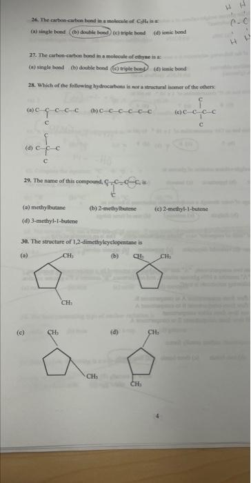 Solved (a) aingle trond (b) dowhie heiod (c) triple hind (d) | Chegg.com