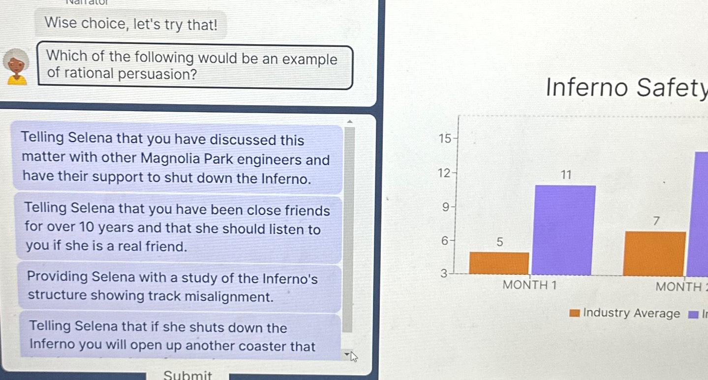 Solved Wise choice, let's try that!Which of the following | Chegg.com
