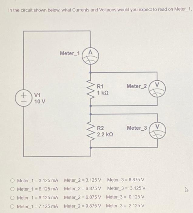 Solved In the circuit shown below, what Currents and | Chegg.com