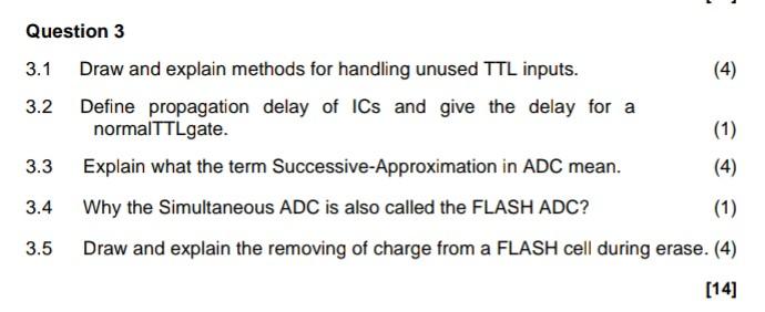 Question 3 3.1 Draw and explain methods for handling | Chegg.com