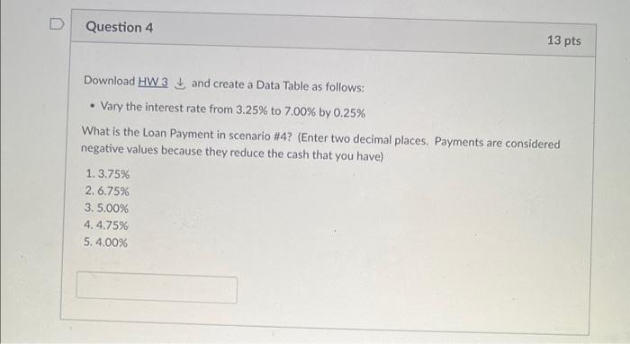 Solved Download HW3↓ and create a Data Table as follows: - | Chegg.com