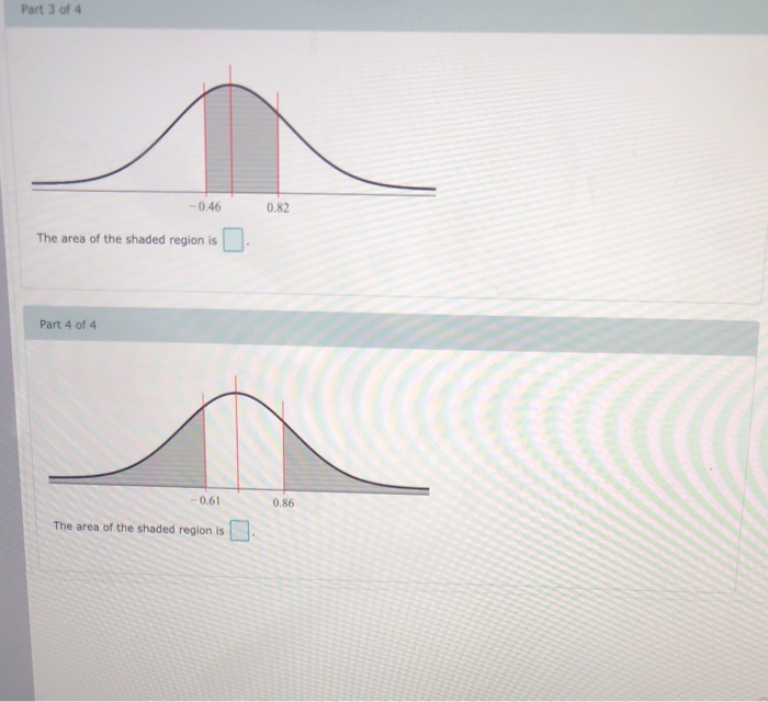 Solved Find each of the shaded areas under the standard | Chegg.com