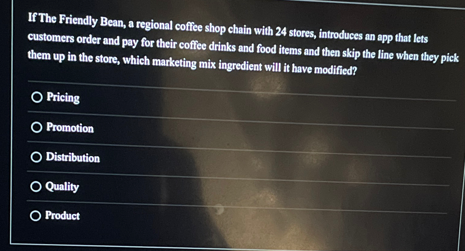 Solved If The Friendly Bean, a regional coffee shop chain | Chegg.com