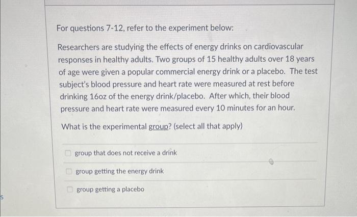 Solved what is the control group, experimental variable, | Chegg.com