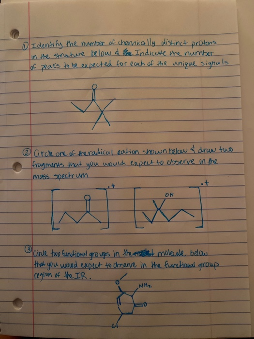 Solved Identify the number of chemically distinct protons in | Chegg.com