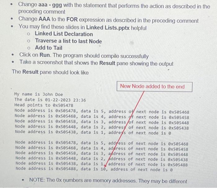 Solved Exercise 3 In this exercise, you will add a new Node | Chegg.com