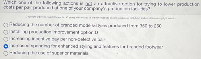 Solved Which one of the following actions is not an | Chegg.com
