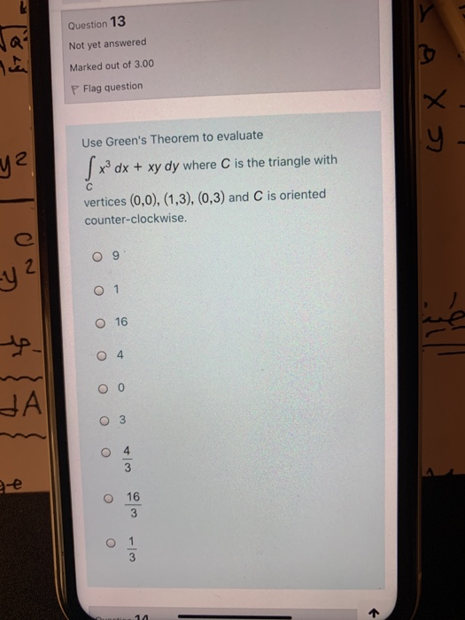 Solved ha Question 13 Not yet answered Marked out of 3.00 P | Chegg.com