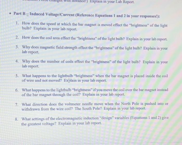 Solved Record your observations of the relative "brightness" | Chegg.com