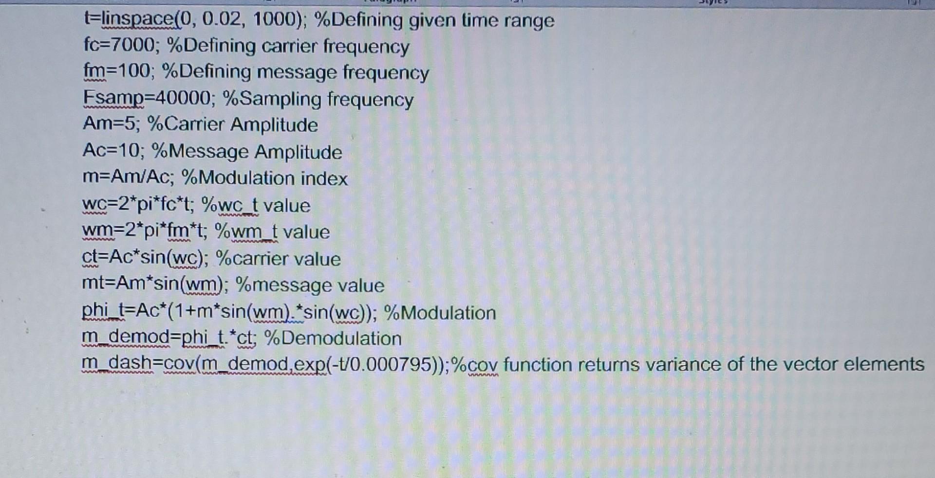 Solved subplot Carrier signal, message signal, modulated | Chegg.com