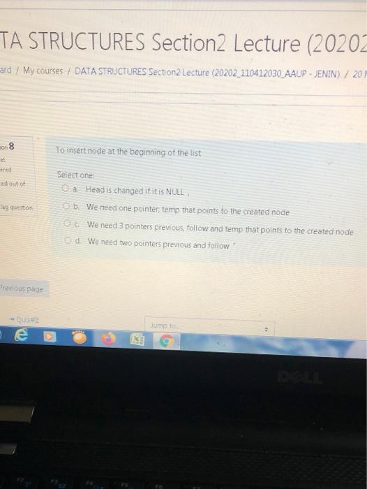 Solved ETA STRUCTURES Section2 Lecture (20 oard / My courses | Chegg.com
