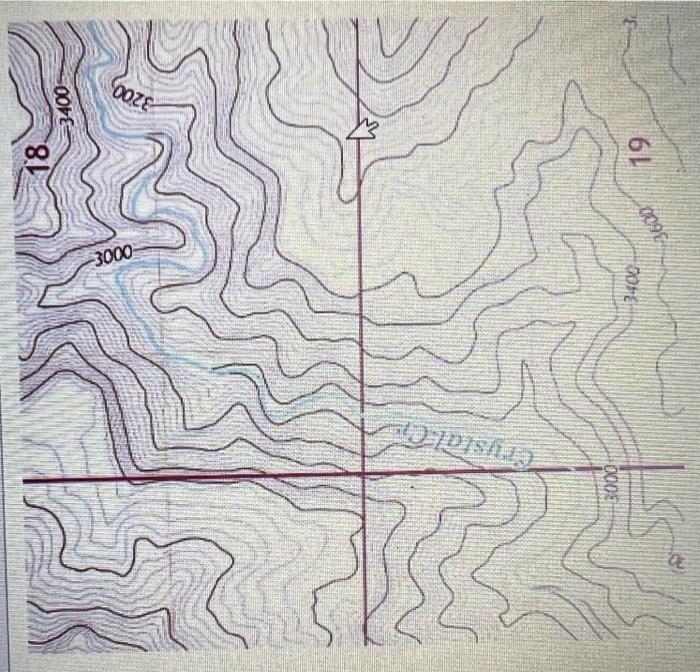 Solved 1. What type of stream drainage pattern is present on | Chegg.com