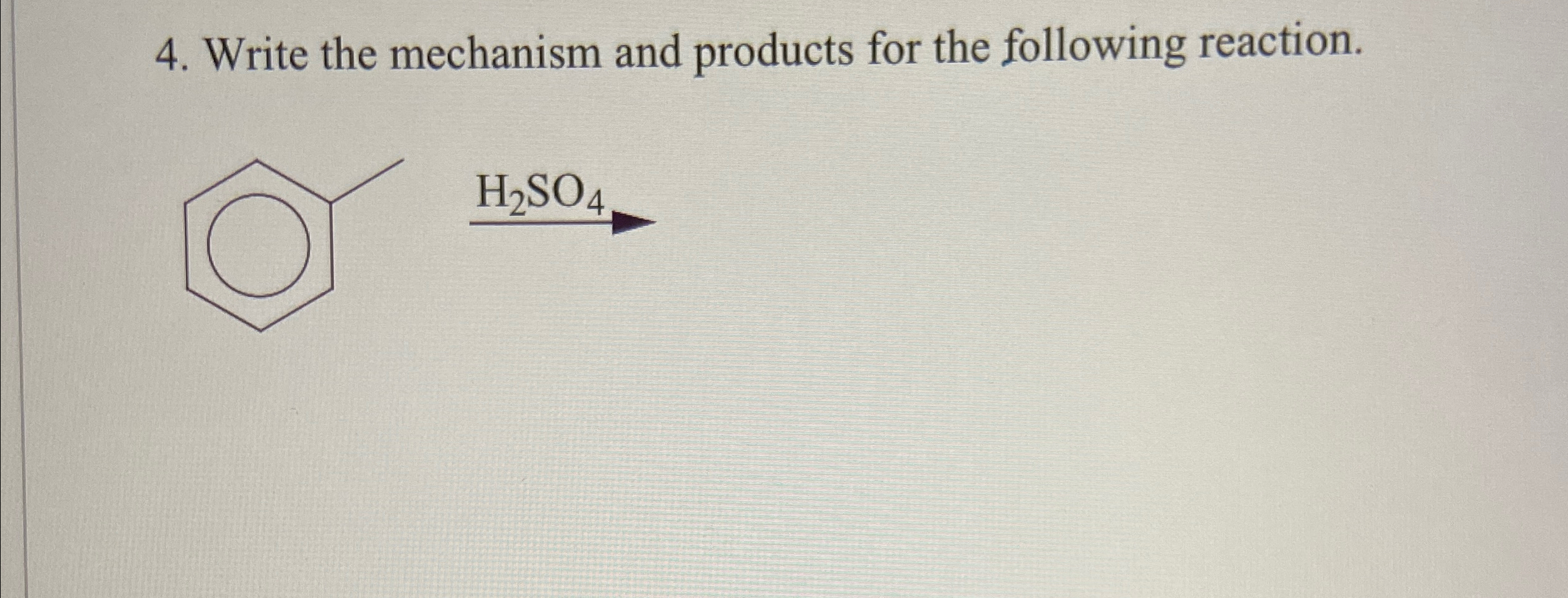 Solved Write the mechanism and products for the following | Chegg.com