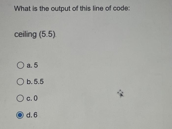 Solved What is the result of the following R command: sum