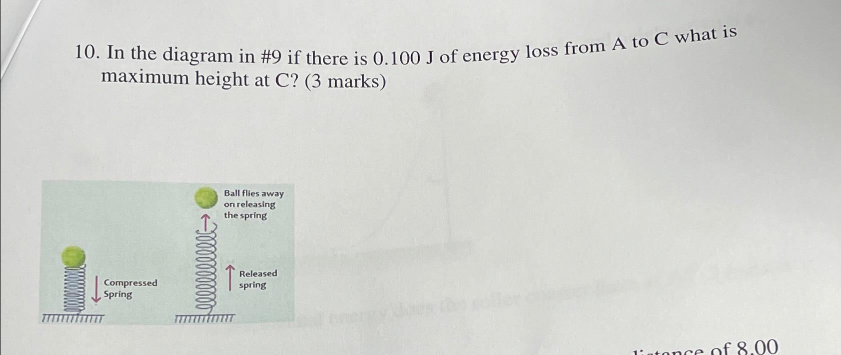Solved In the diagram in #9 ﻿if there is 0.100J ﻿of energy | Chegg.com