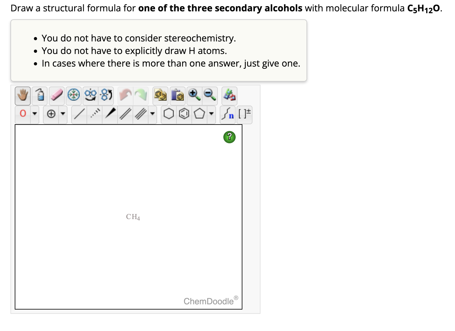 Solved Draw a structural formula for one of the three | Chegg.com