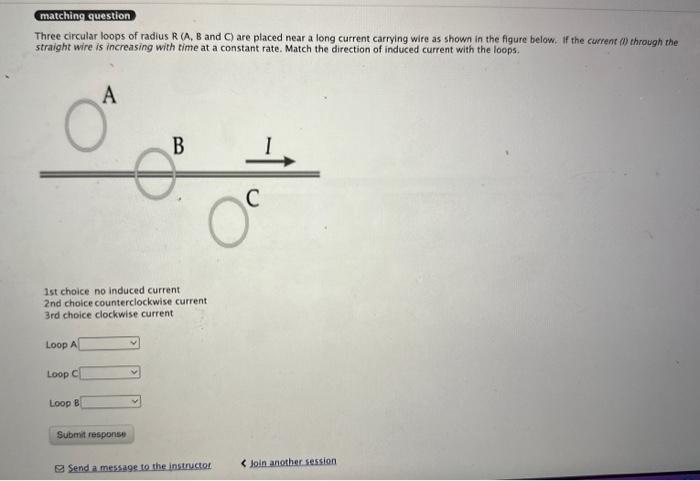 Solved Three circular loops of radius R(A,B and C ) are | Chegg.com