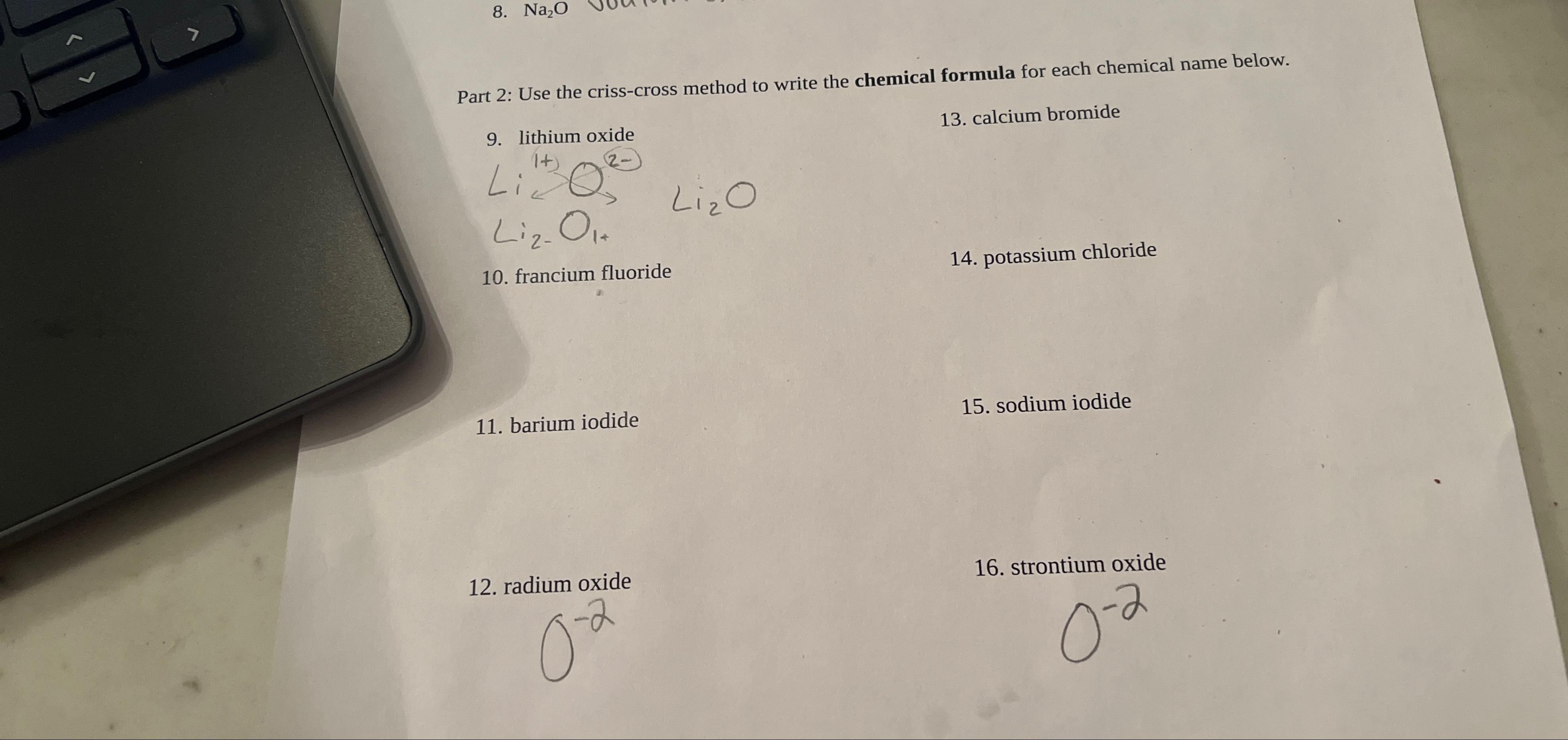 Solved Part 2: Use the criss-cross method to write the | Chegg.com