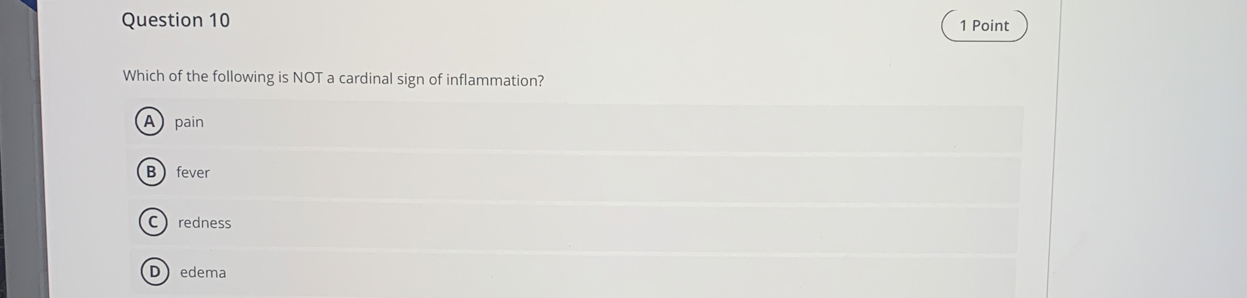 Solved Question 101 ﻿PointWhich of the following is NOT a | Chegg.com