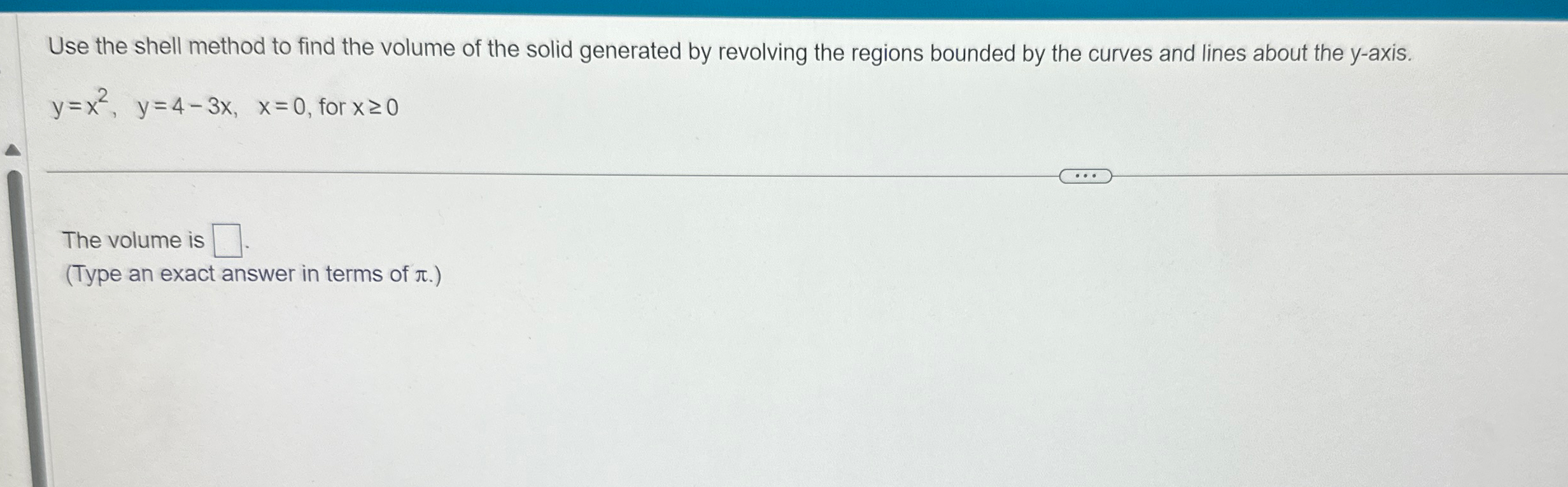 Solved Use the shell method to find the volume of the solid | Chegg.com