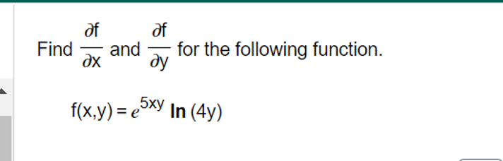 Solved Find delfdelx ﻿and delfdely ﻿for the following | Chegg.com