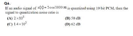 Solved Q6.If an audio signal of x(t)=5cos1000πt ﻿is | Chegg.com