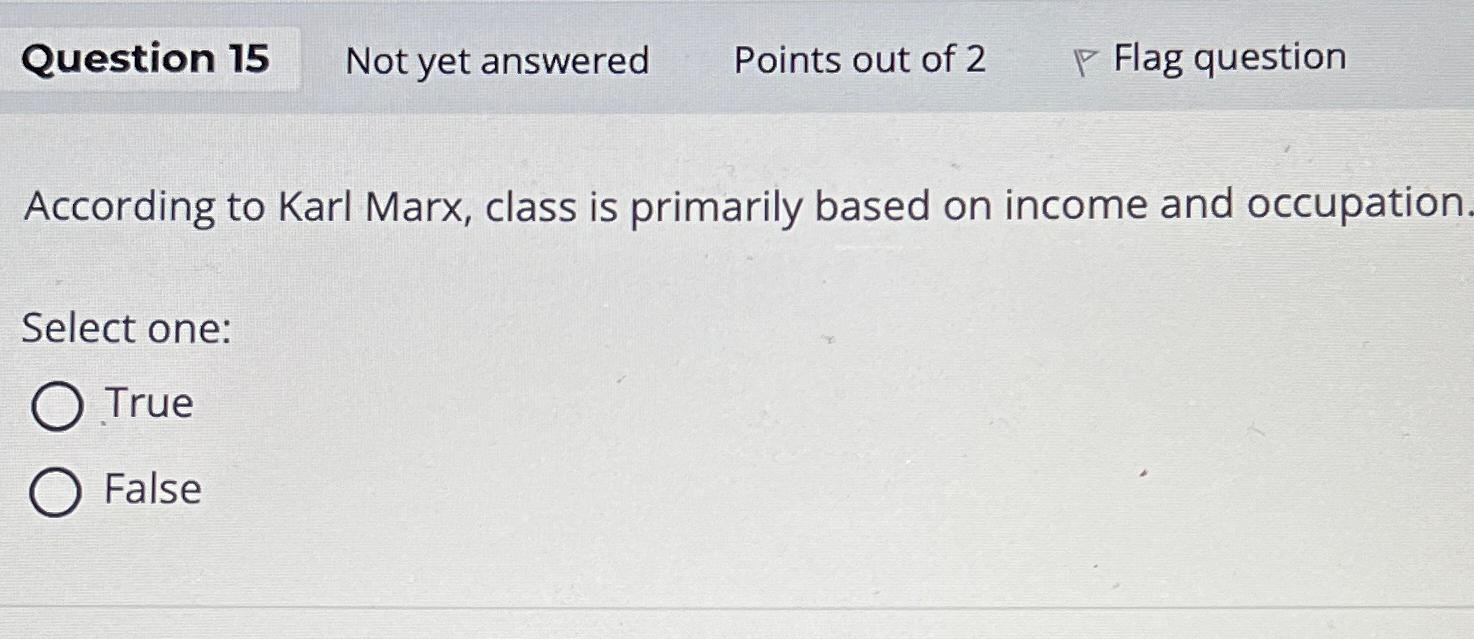 Solved Question 15Not yet answeredPoints out of 2Flag | Chegg.com Solved Question 15Not yet answeredPoints out of 2Flag | Chegg.com