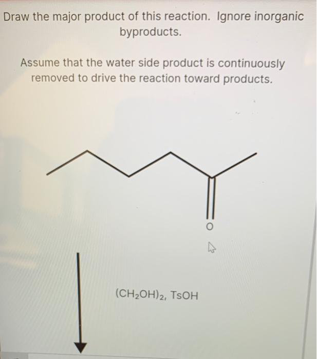 Solved Draw the major product of this reaction. Ignore | Chegg.com