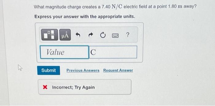 Solved A−12nC charge is located at What is the electric | Chegg.com