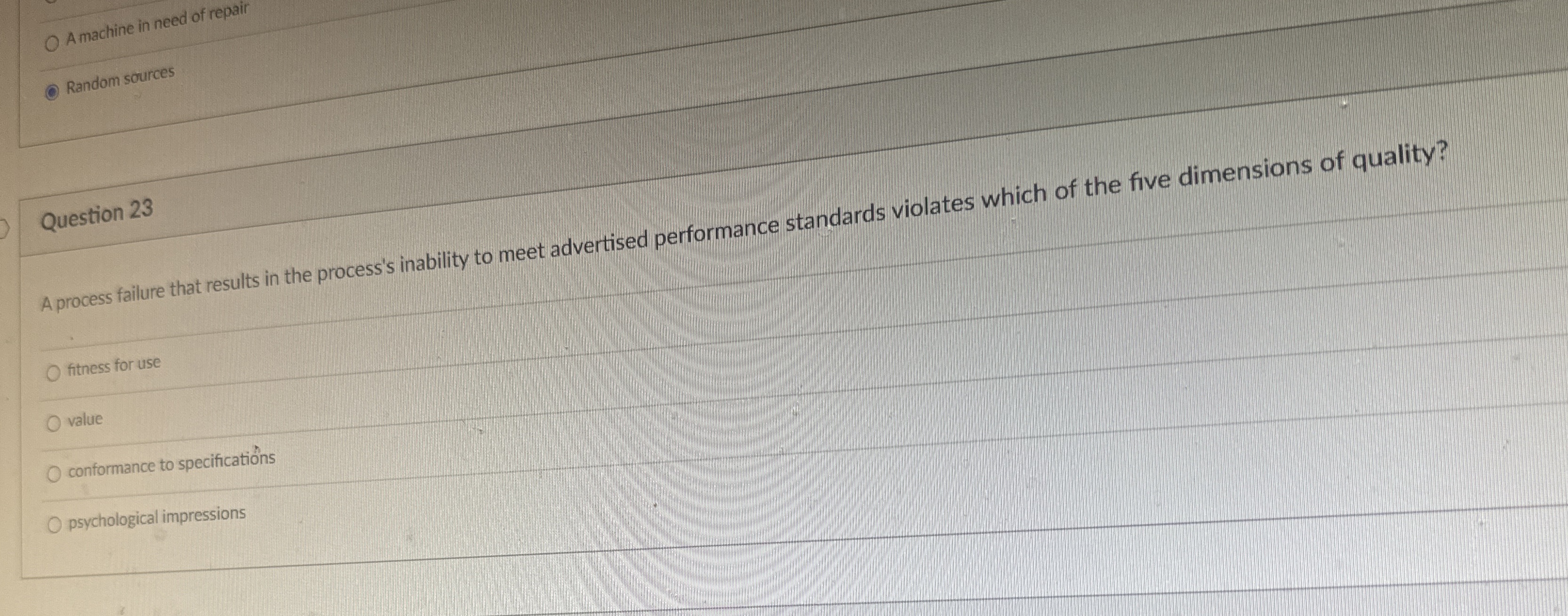 Solved A machine in need of repair( ﻿Random sourcesQuestion | Chegg.com