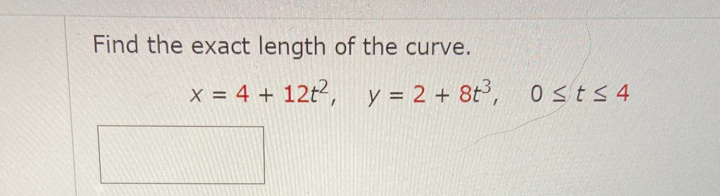 Solved Find the exact length of the | Chegg.com