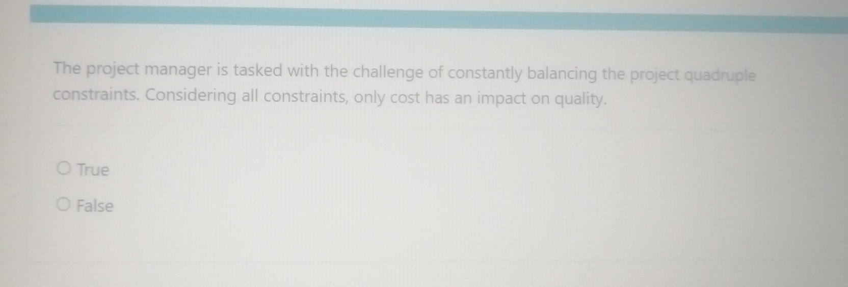 Solved The project manager is tasked with the challenge of | Chegg.com